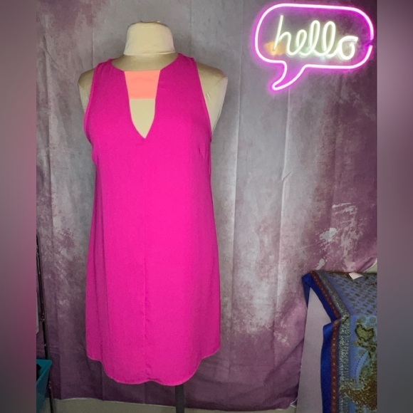 Lush | Dresses | Lush Hot Pink Mini Dress M | Poshmark